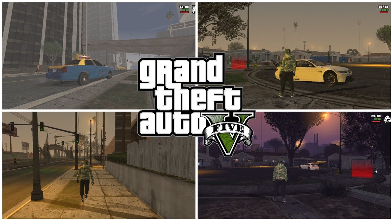 Modpack GTA V Remaster GTA SA Android - YouTube