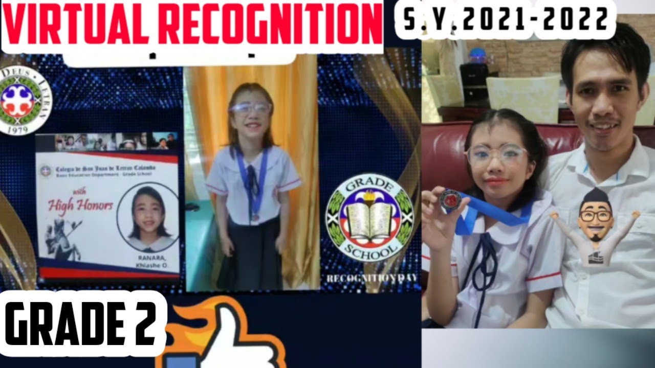 My Virtual Recognition - Grade 2 Yey!I'm#HighHonor🏅🤩🤗 - YouTube