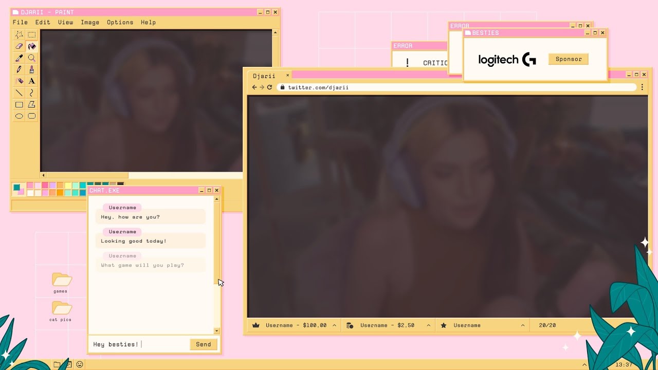 Djarii illustrated animated Twitch graphics pack - YouTube