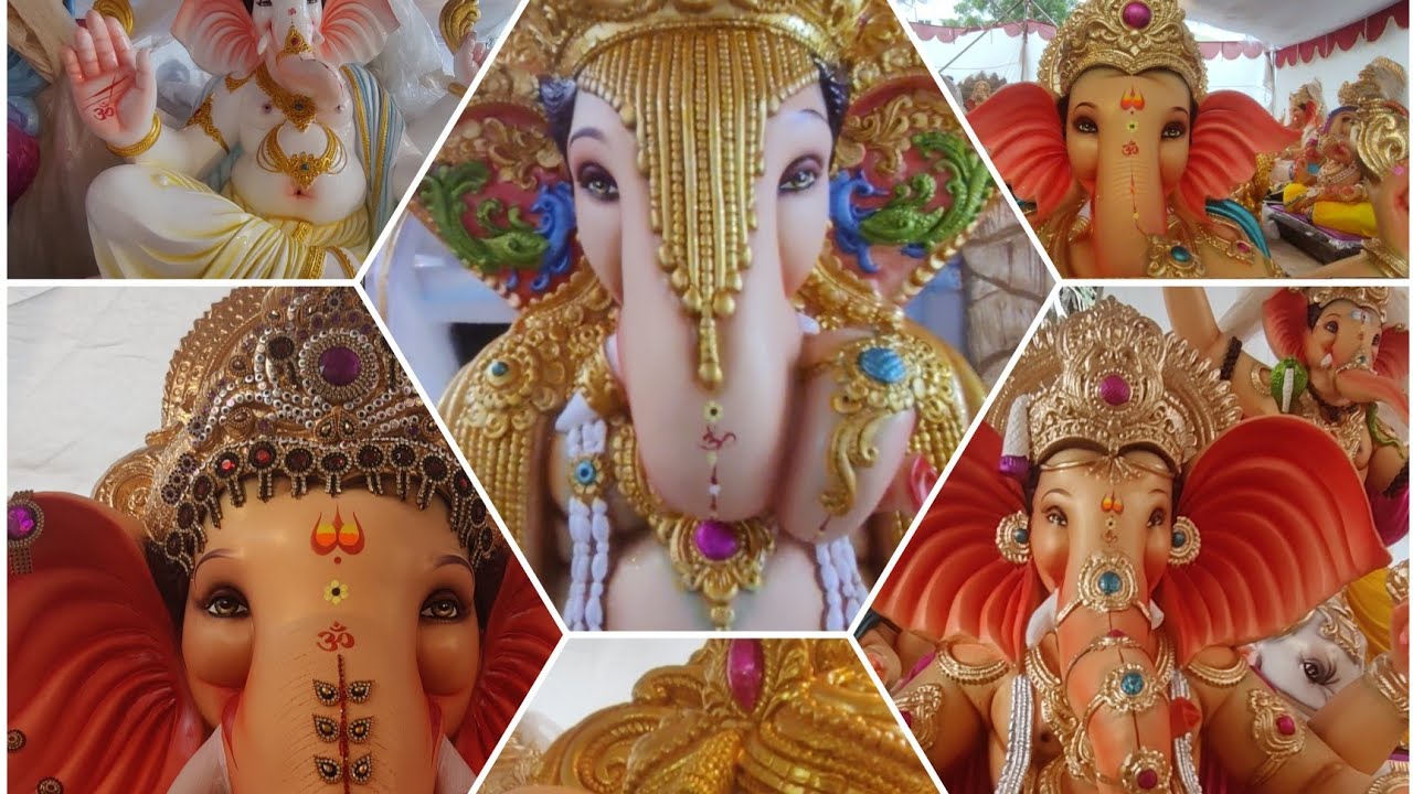 Special Solapur Ganesh Idols @ Miyapur | Bhaurayya Arts Solapur Ganesh ...