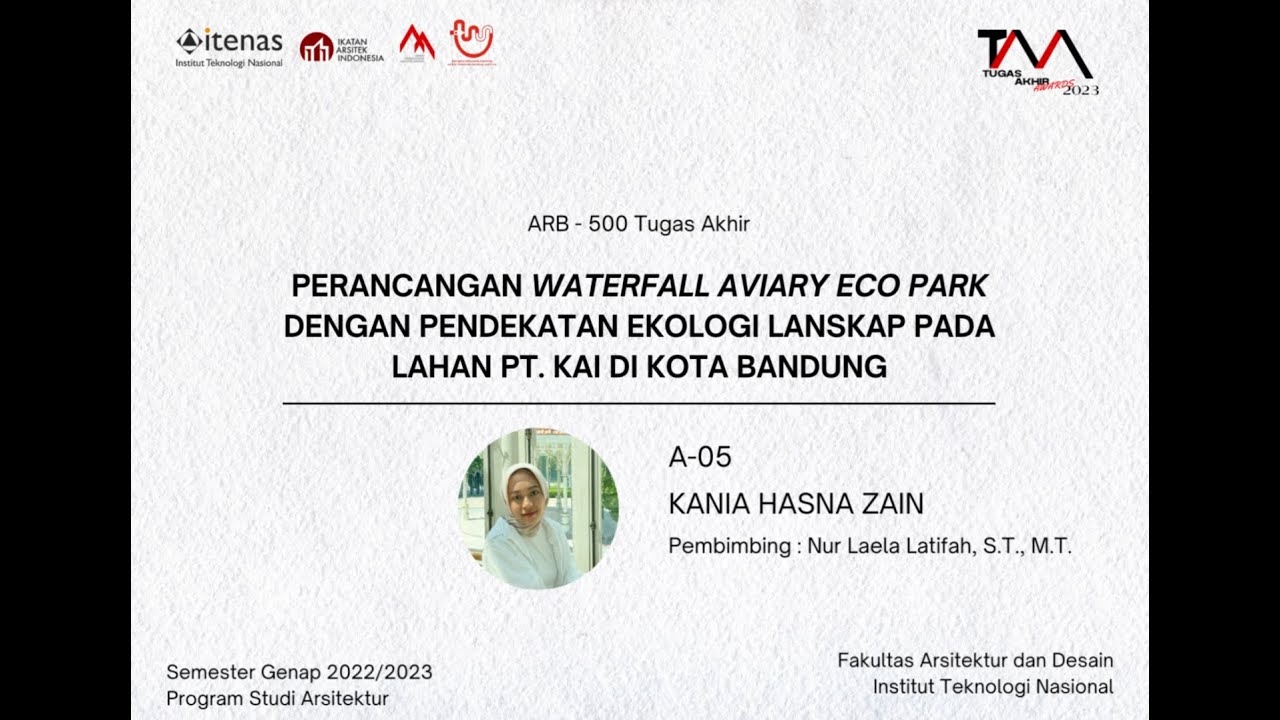 TAAWARD 2023 - A05 PERANCANGAN WATERFALL AVIARY ECOPARK DENGAN ...