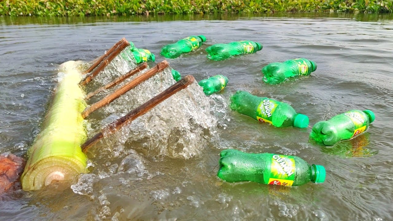 New Fishing Technique | Hook Fishing | Catching Fish With Plastic ...