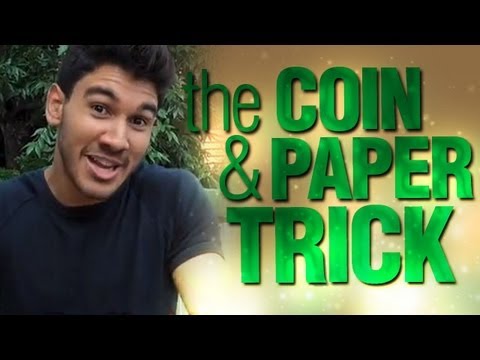 The Coin And Paper Trick : Make A Coin Disappear : Free Street Magic ...