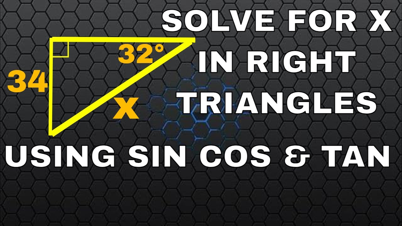 Find Missing side Lengths with Sin Cos and Tan - YouTube