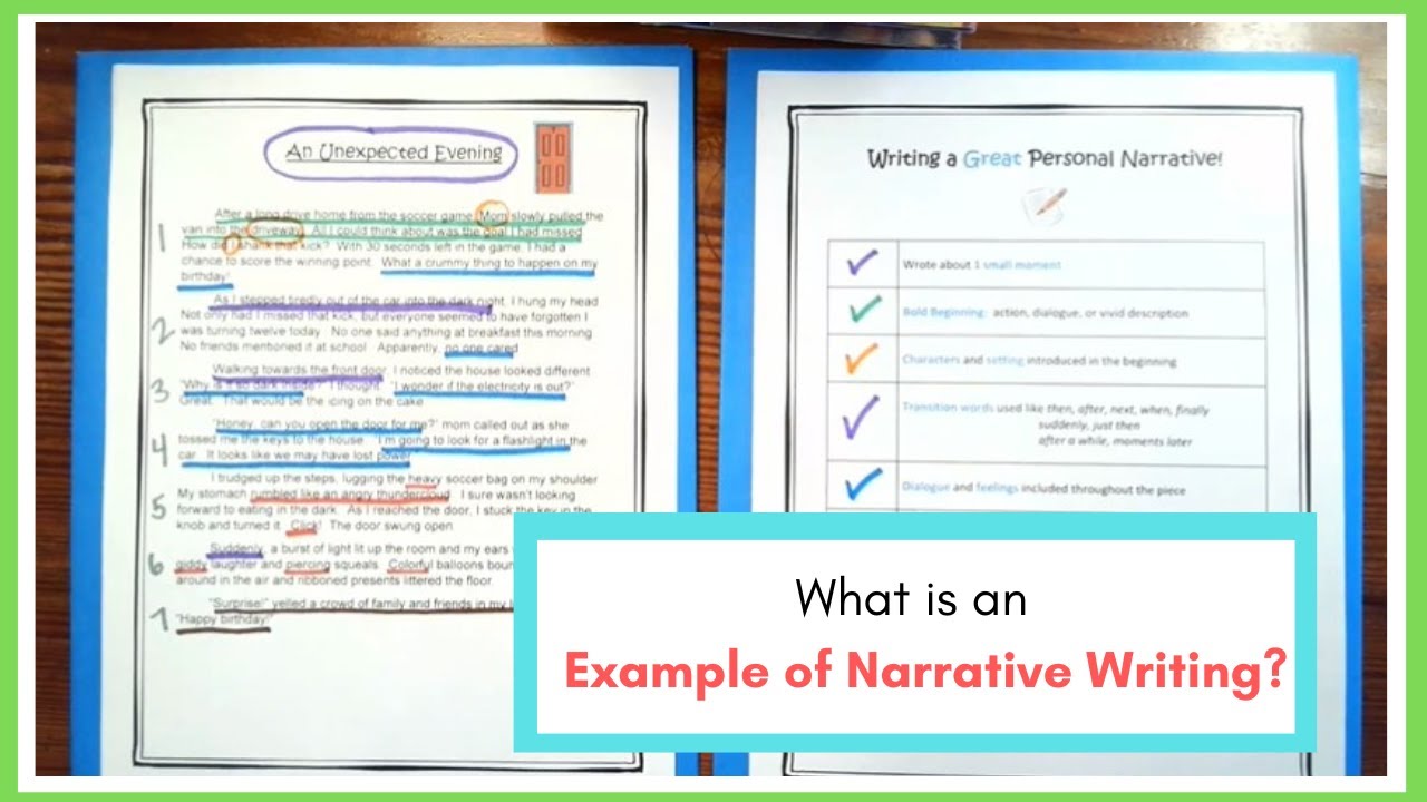 What is an Example of Narrative Writing? - YouTube
