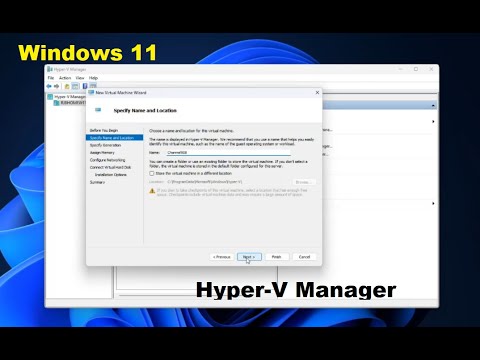 Hyper-V Windows 11 Virtual Machine - YouTube