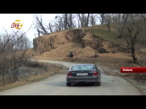 Astarada avtomobil yolu günü-gündən sürüşməkdə davam edir