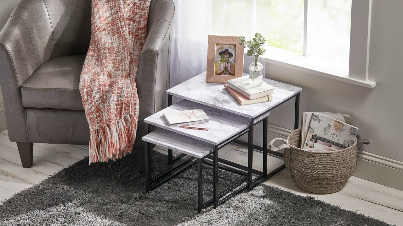 Set of Nesting Side/End Tables - mDesign - YouTube