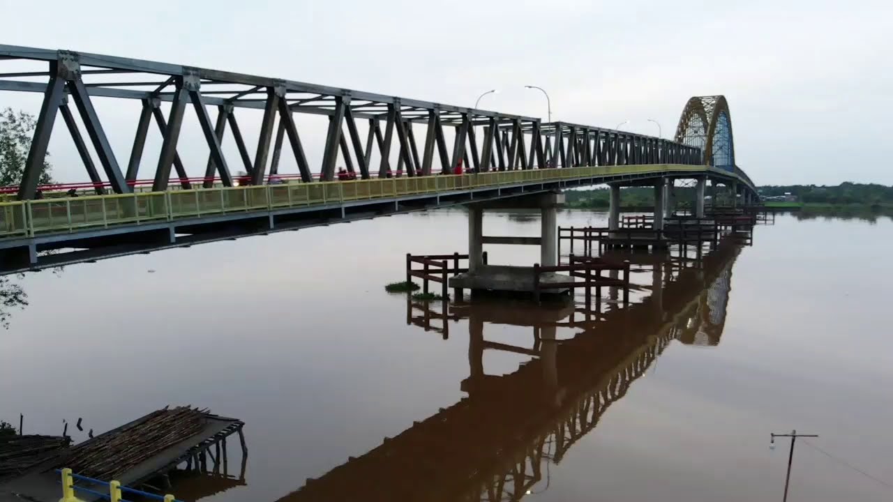 Jembatan Rumbai Jaya - Indragiri Hilir - Riau - YouTube