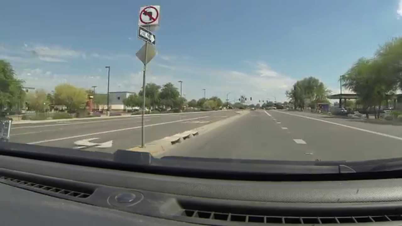 Drive into Maricopa, Arizona on Dead Cow Road, AZ State Route 238 East ...