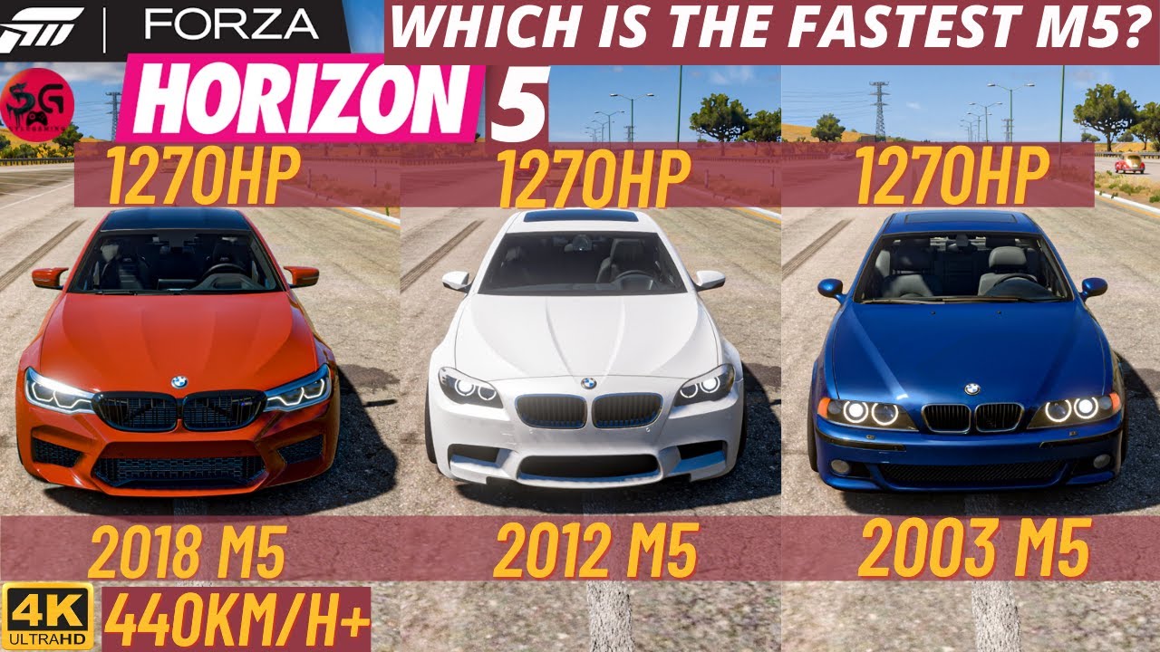 Forza Horizon 5 Which is The Fastest BMW M5? | 4k 60fps Ultra Graphics ...