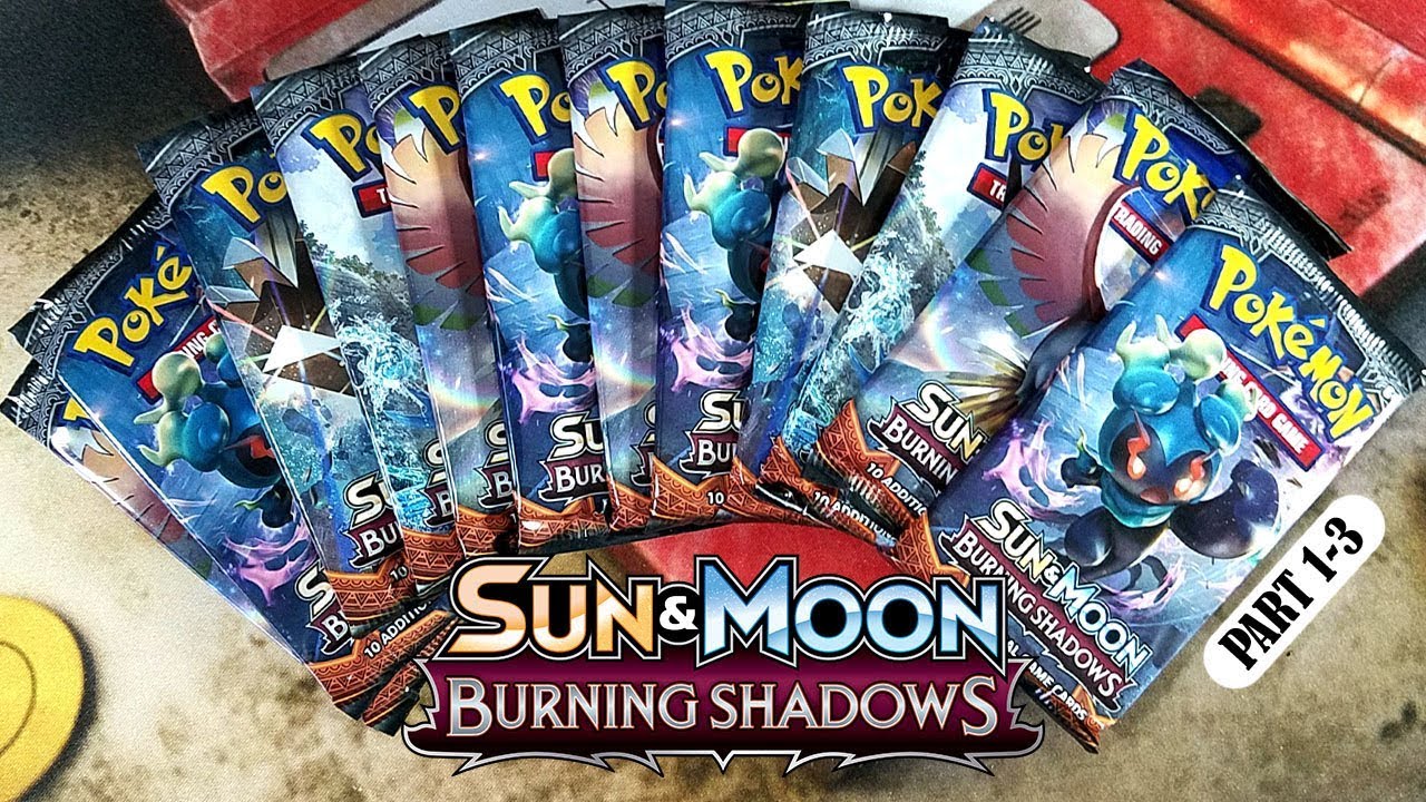 THE BEST 12 RANDOM BURNING SHADOWS BOOSTER PACK OPENING YET! POKEMON ...