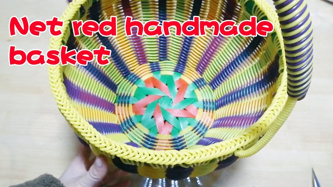 Folk traditional handmade basket: pure handmade basket, detailed skill ...