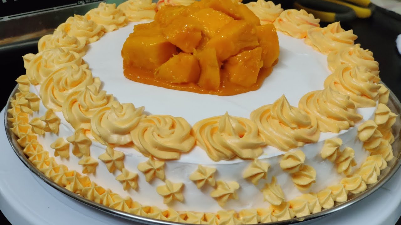 Mango cake part 2 - YouTube