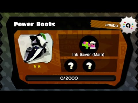 Splatoon - Squid Amiibo Challenges - Getting The Power Boots - YouTube