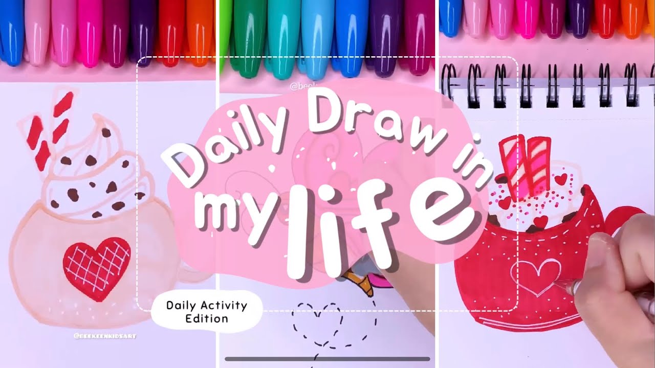 Daily Draw in My Life: Episode 1 - Short Compilation of Creative ...