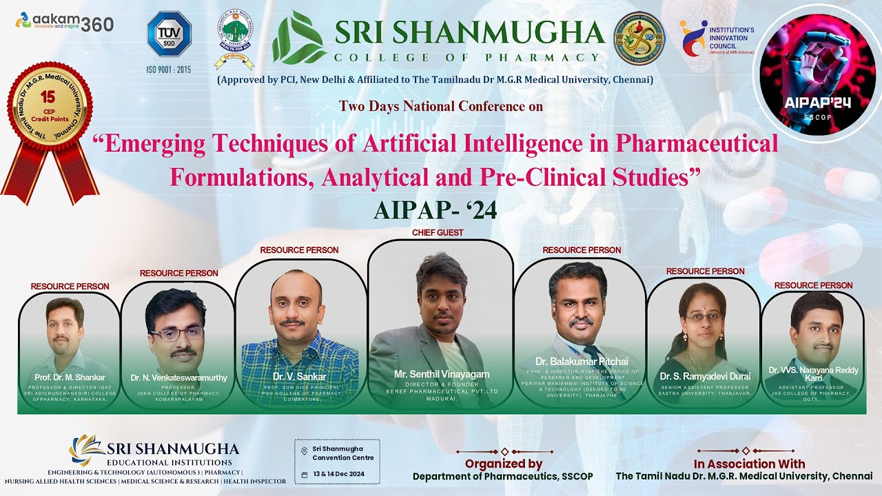 AIPAP'24 | DAY-01 | SRI SHANMUGHA COLLEGE OF PHARMACY | SRI SHANMUGHA ...