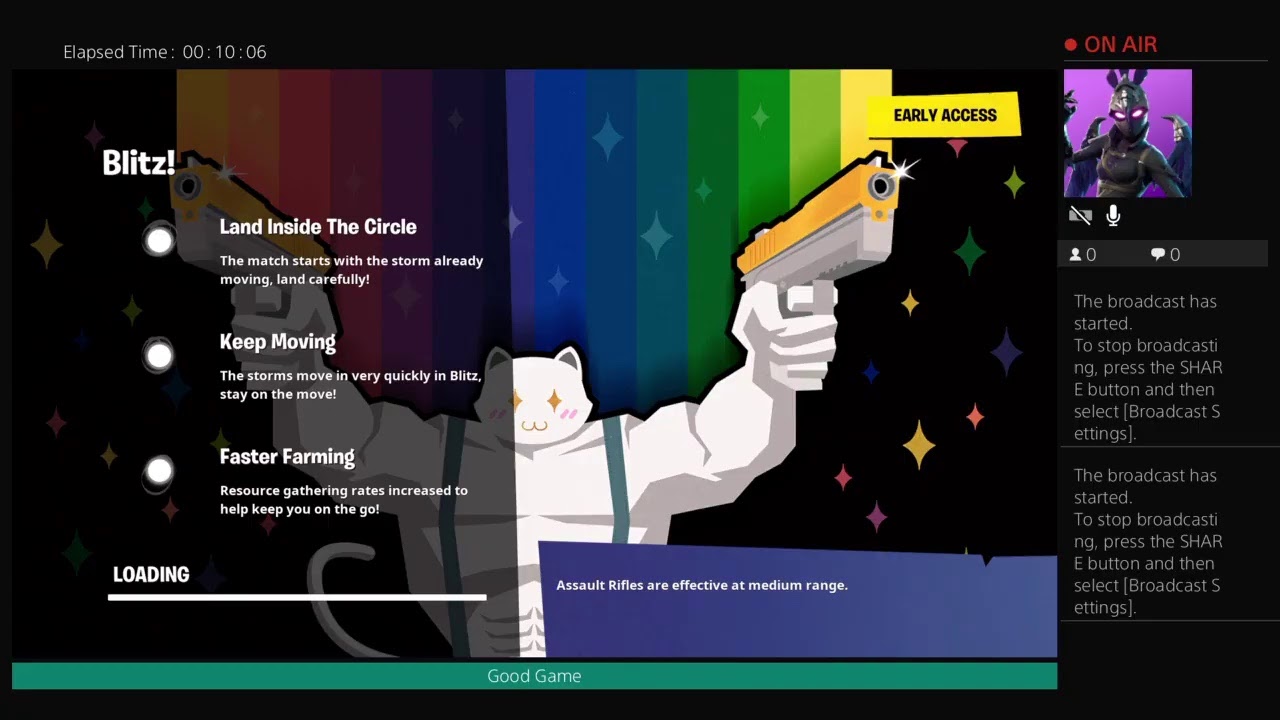 Fortnight Playing blitz game mode - YouTube