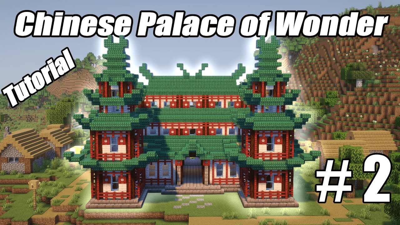 Minecraft | How to Build a Chinese Mansion | Tutorial Part 2 - YouTube
