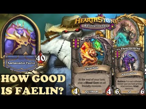 Ambassador Faelin Lightfang build - Hearthstone Battlegrounds - YouTube
