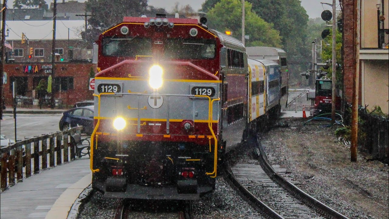 MBTA’s Heritage GP40MC-3 1129 Arrives on the North Side ft. Special ...