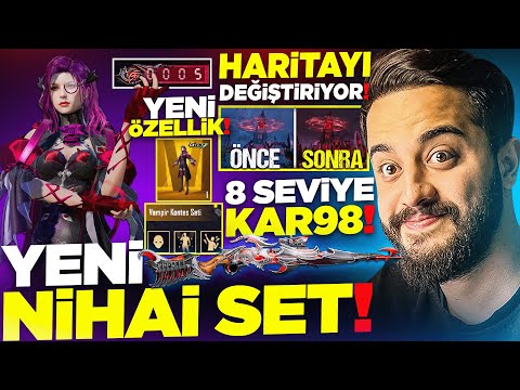 YENİ NİHAİ SET ve 8 LVL KAR98 FULLEDİK! OYUNDA İLK SET HARİTAYI DEĞİŞTİRİYOR! YENİ ÖZELLİK! PUBG Mob