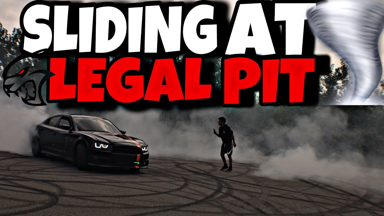 SLIDING OUR CARS AT A LEGAL PIT - YouTube