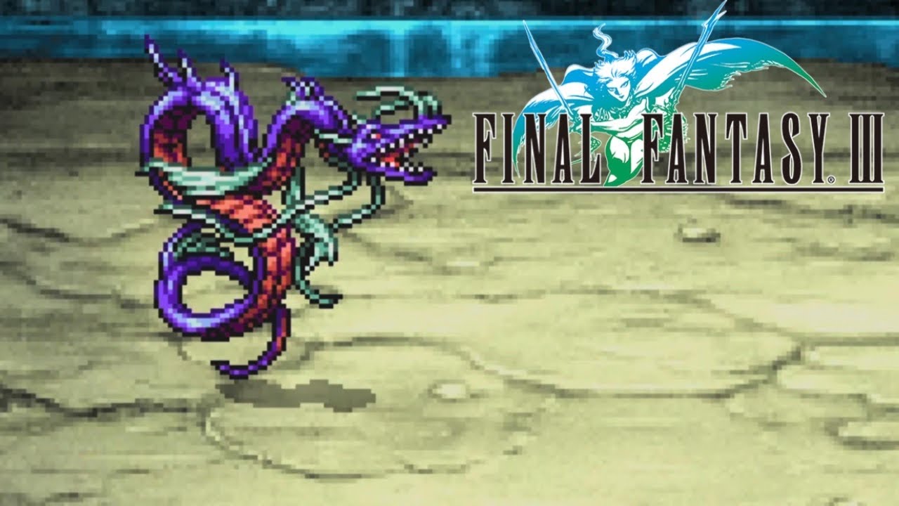 Final Fantasy III Pixel Remaster - LEVIATHAN Boss Fight! - YouTube