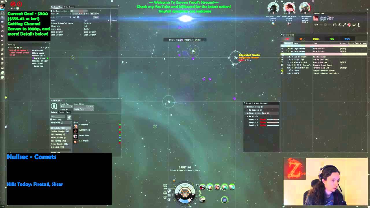 [Eve Online] Comet Duo vs Hulk/Mackinaw - YouTube