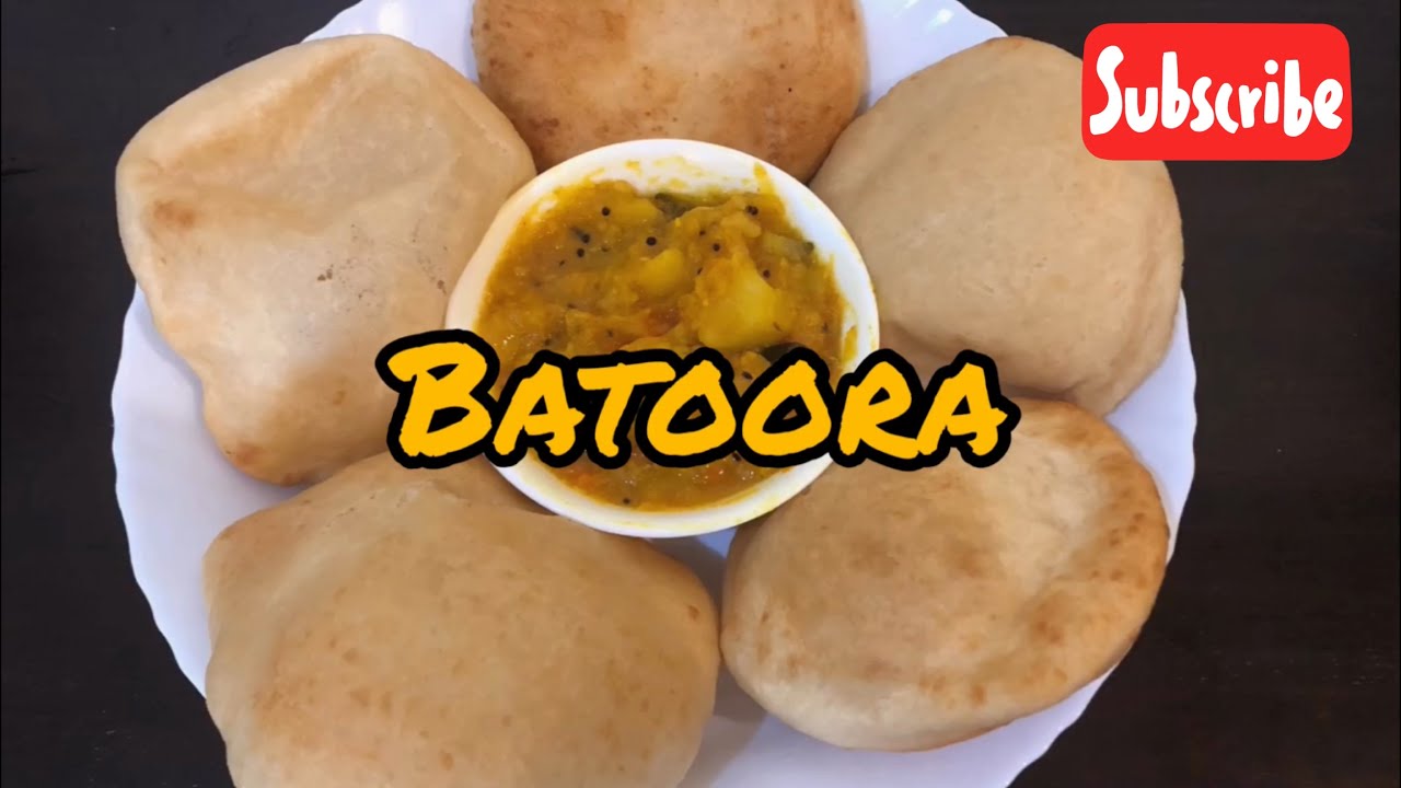 Batoora / batura recipe - YouTube