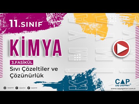 11.Sınıf Kimya 3.Fasikül-Derişim Birimleri(Kütlece%Derişim,Hacimce% Derişim),Derişim Birimleri (ppm)