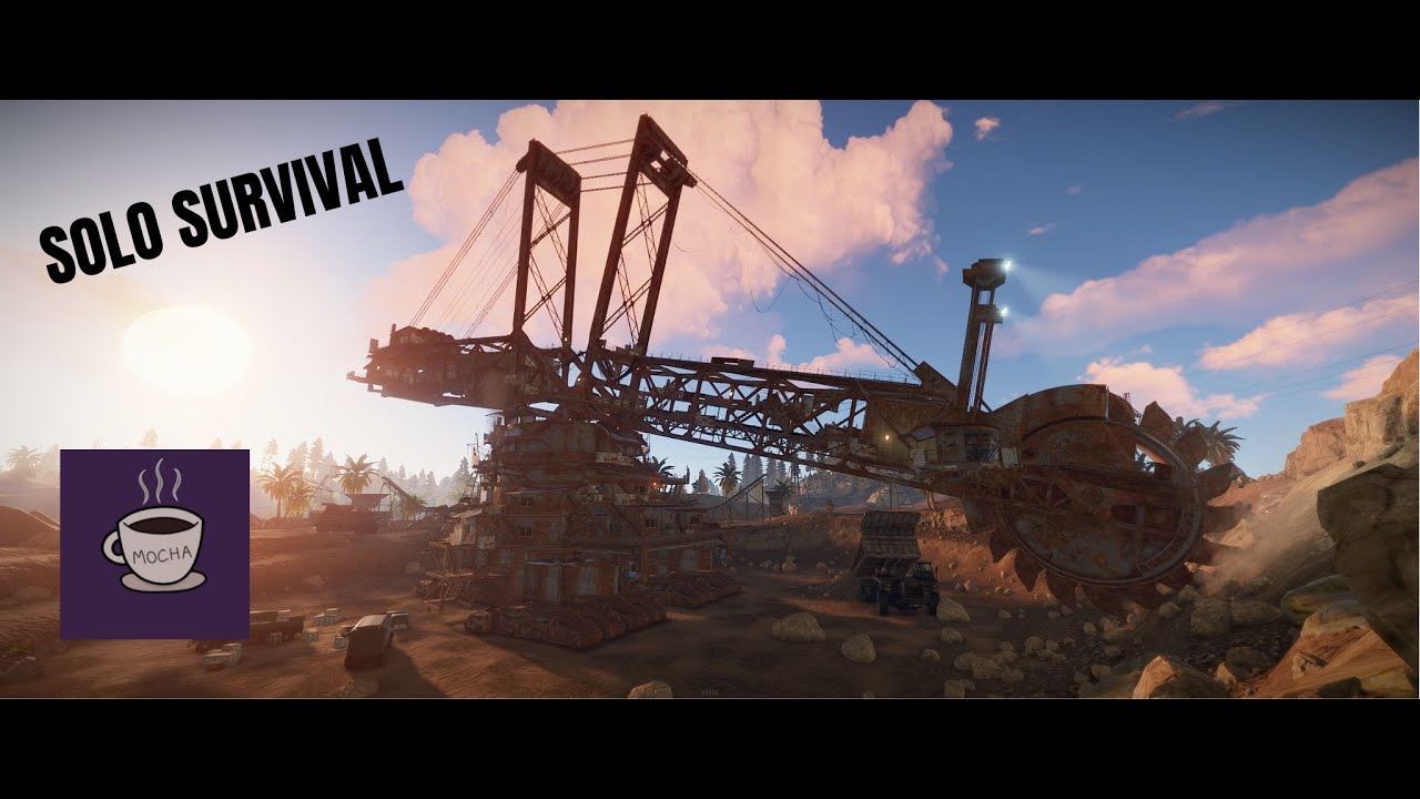 RUST - SOLO BUILDS NEXT TO EXCAVATOR - SOLO SURVIVAL (1/3) - YouTube