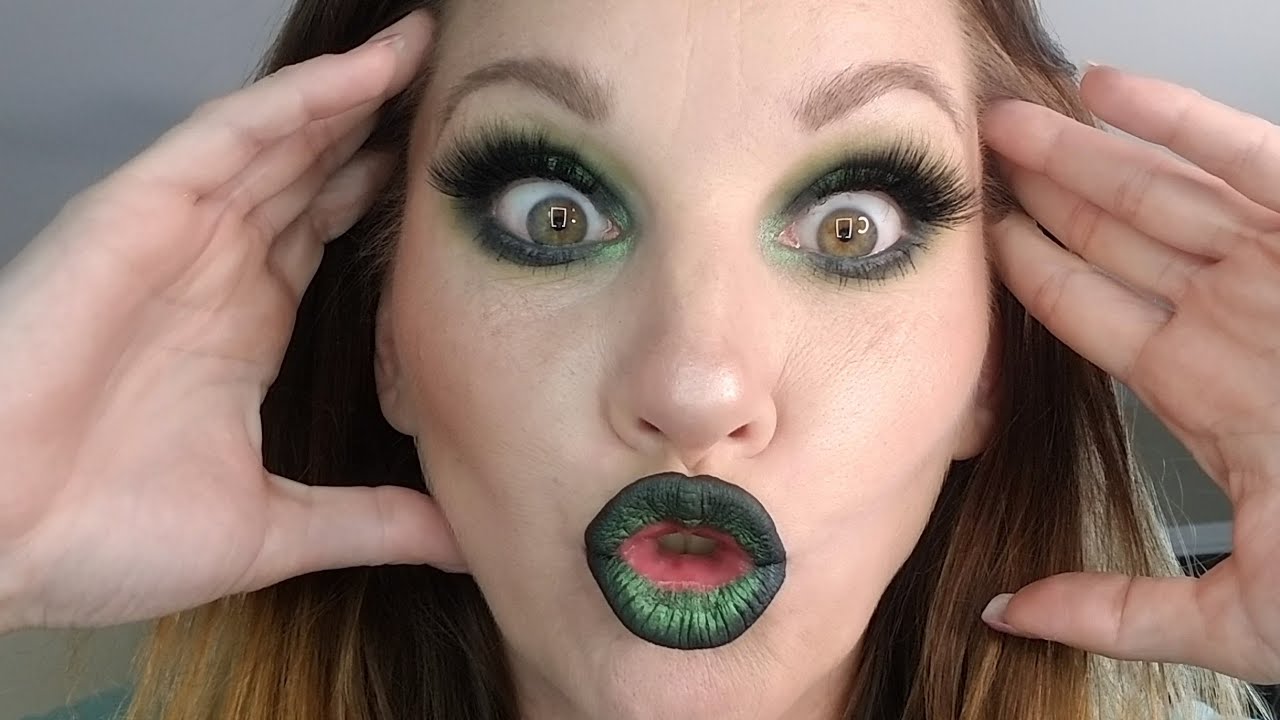 420 Inspired makeup with Smoke Session and Juicy Olive palette - YouTube