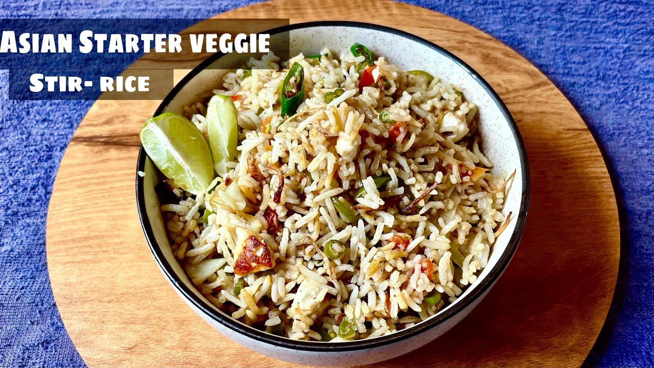Asian Starter Veggie Stir - Rice | Starter Recipe Asian Flavour - YouTube