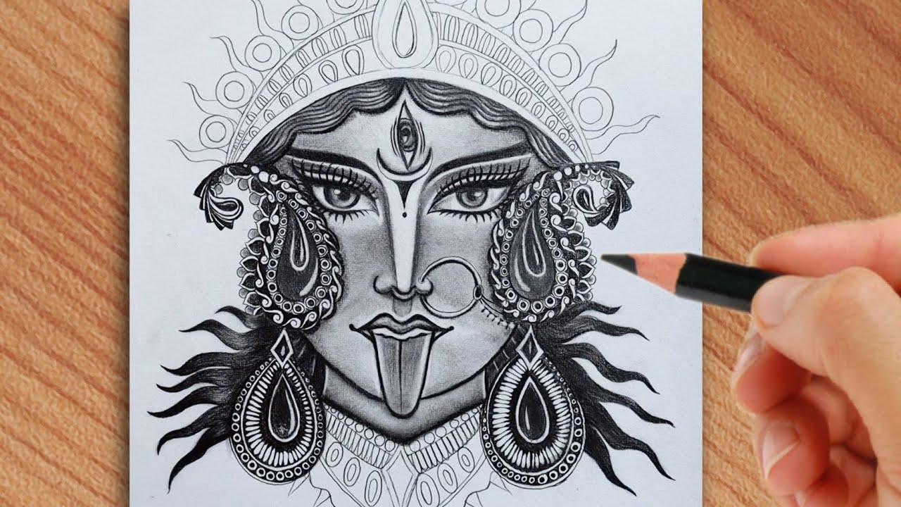 Part 2:- mahakali drawing with pencil || amazing Art - YouTube