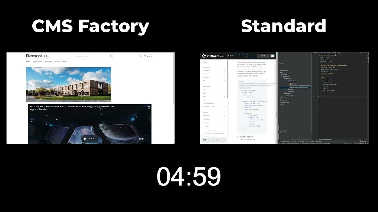 Shopware 6 CMS Element erstellen mit CMS Factory - YouTube