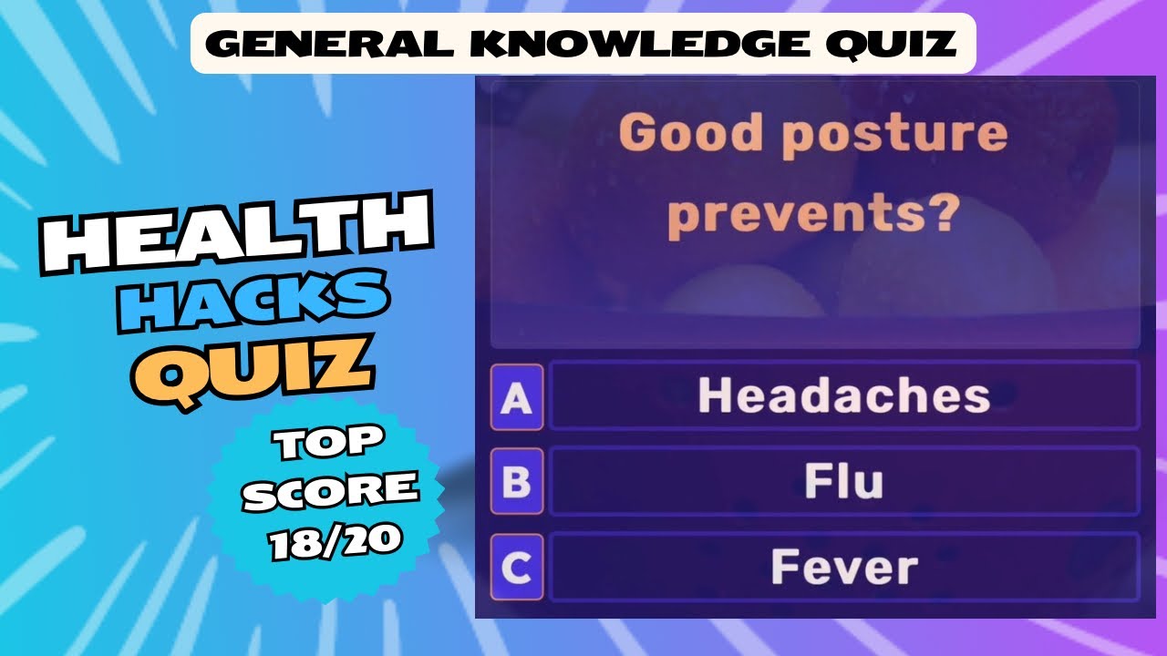 Health hacks quiz 🩺 General knowledge quiz - YouTube