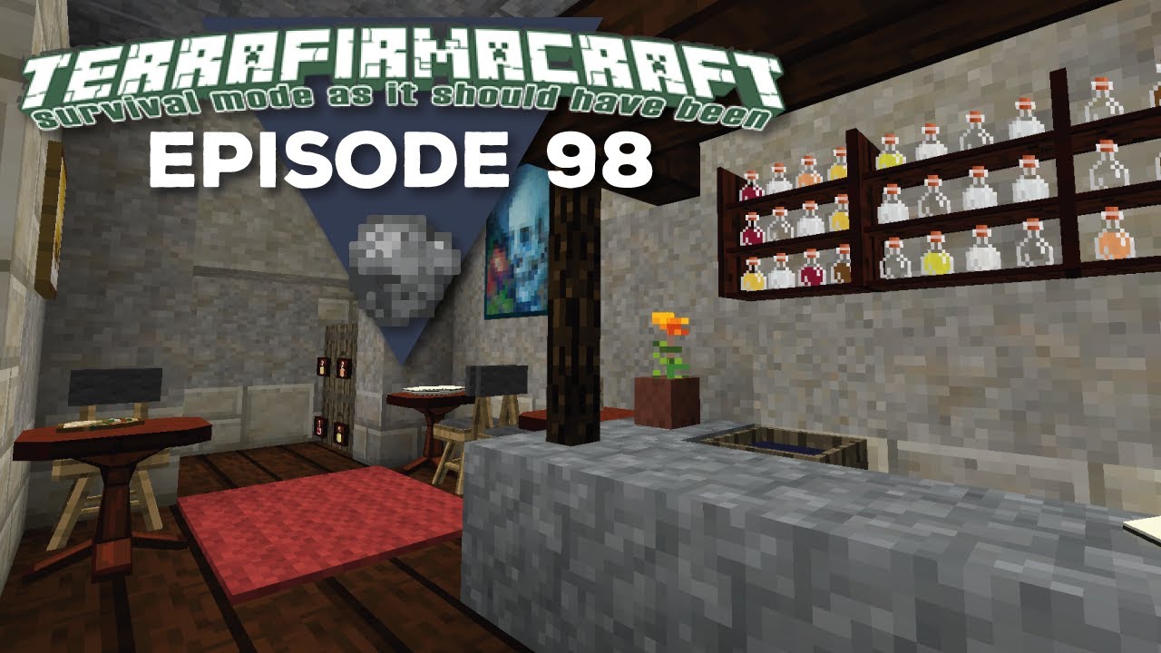 TerrafirmaCraft |S2E98| - Building a Bar - YouTube