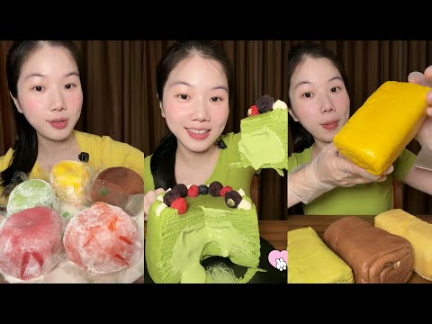 [ASMR] Dessert Mukbang Eating Creamy Cake | Mukbang Eating Show💗🍰🧁