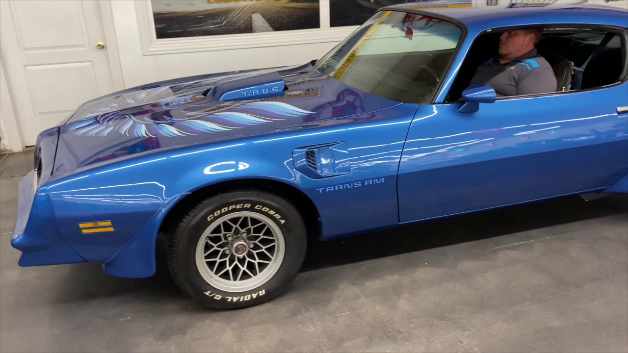 1978 Pontiac Trans Am - 6.6L ENGINE - BRIGHT BLUE - - YouTube