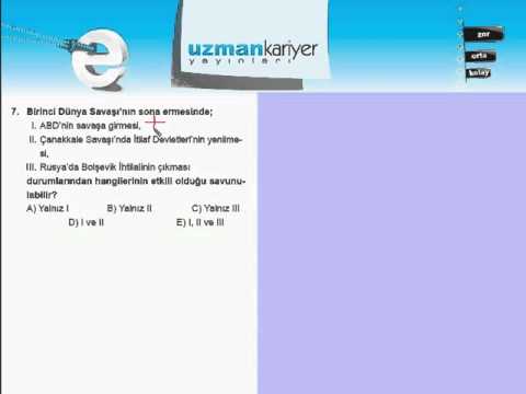 Tekno Test | Tarih - Test 29 | Soru 8