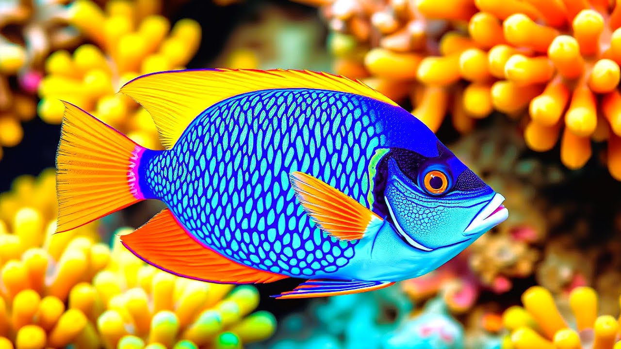 Marvel at Sea Creatures in 4K AQUARIUM - Captivating Moments With ...