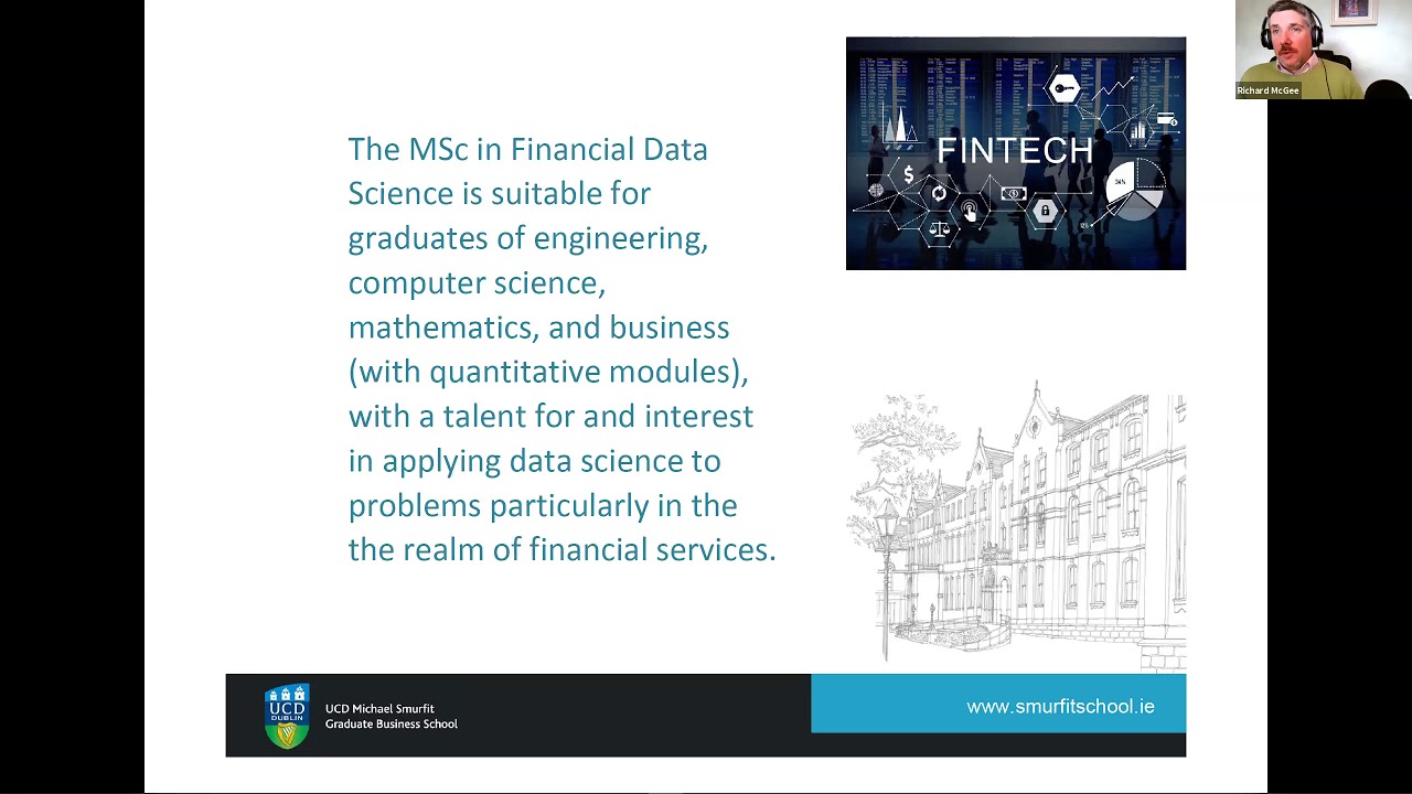 UCD Smurfit School MSc in Financial Data Science - February 2021 - YouTube