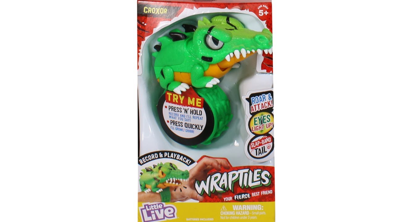 Little Live Wraptiles Croxor Unboxing Toy Review - YouTube