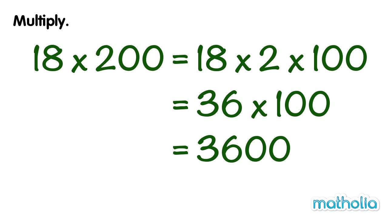 Multiplying Whole Numbers By Hundreds - YouTube