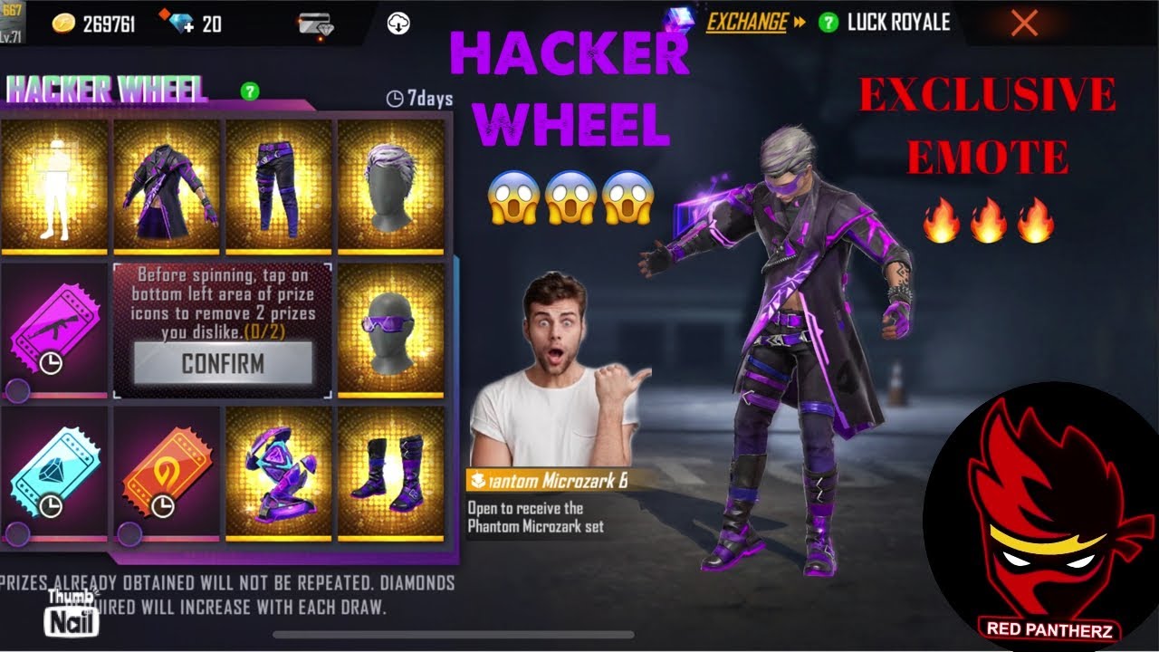 || The New Hacker Wheel Event||Exclusive Emote And Bundle🔥🔥🔥|| - YouTube