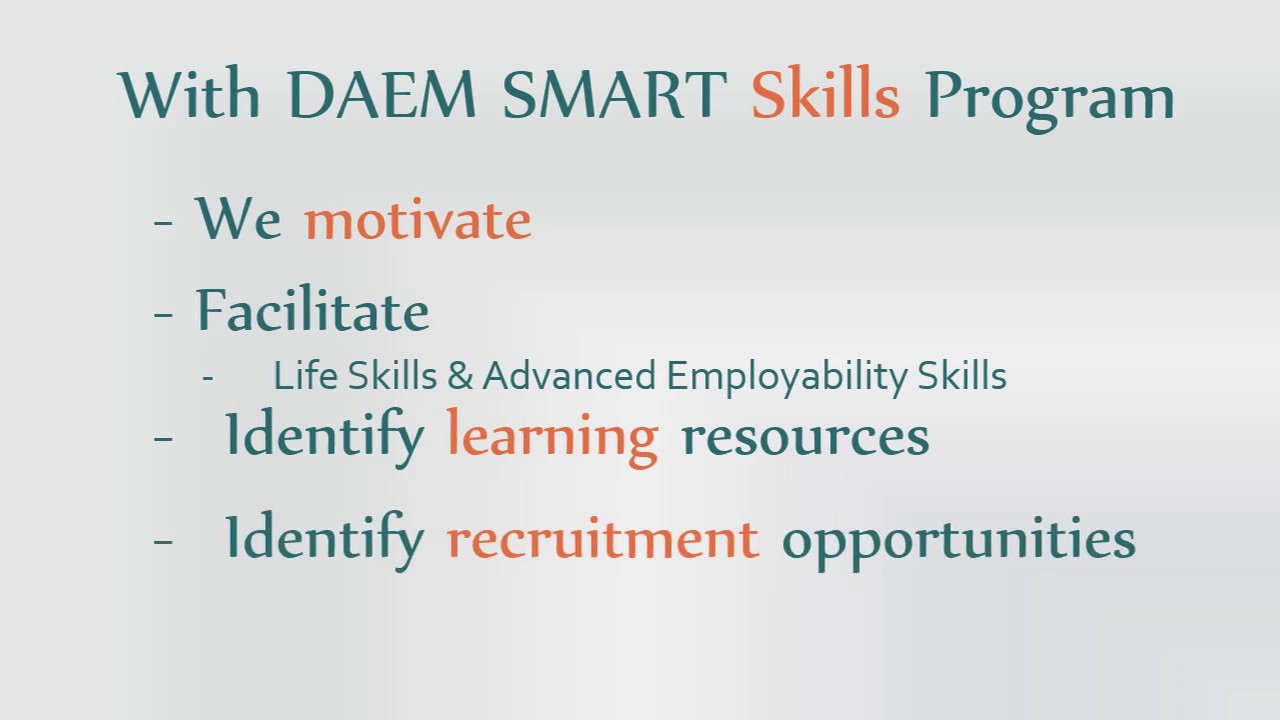 DAEM SMART Skills Program - YouTube