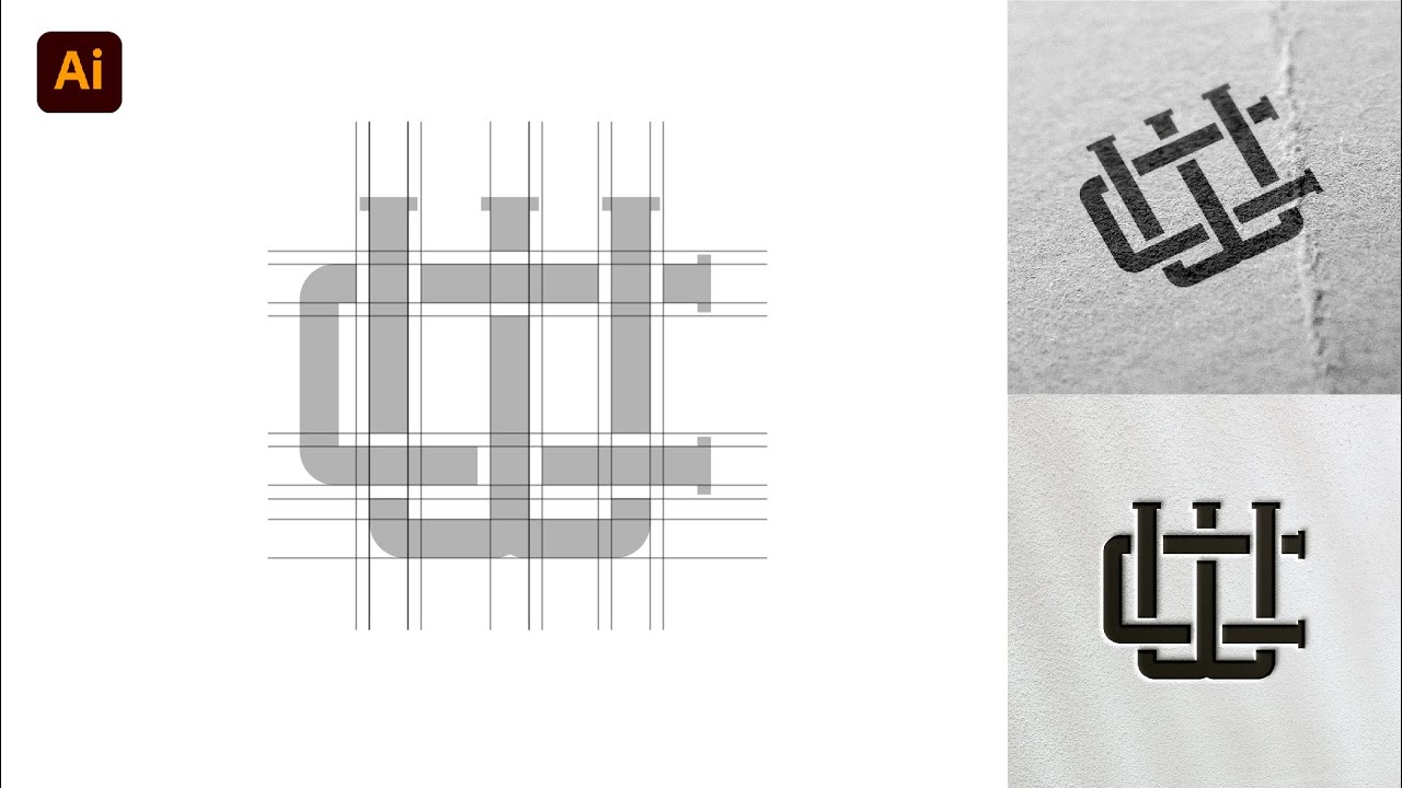 How To Quickly Create Your Name Letter Logo - YouTube