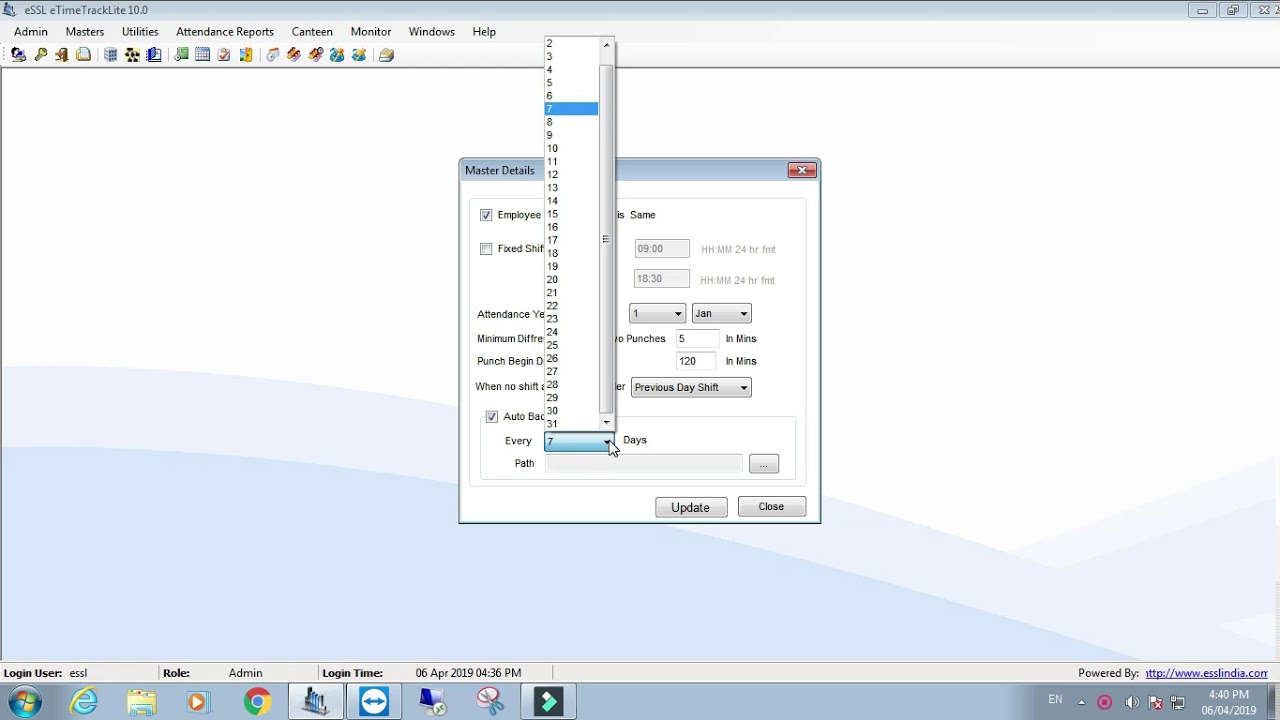 How to Create Path (Auto Backup in Essl 10.0) - YouTube