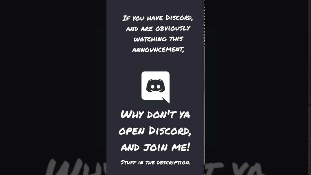 Discord Announcement YouTube Discord Announcement YouTube